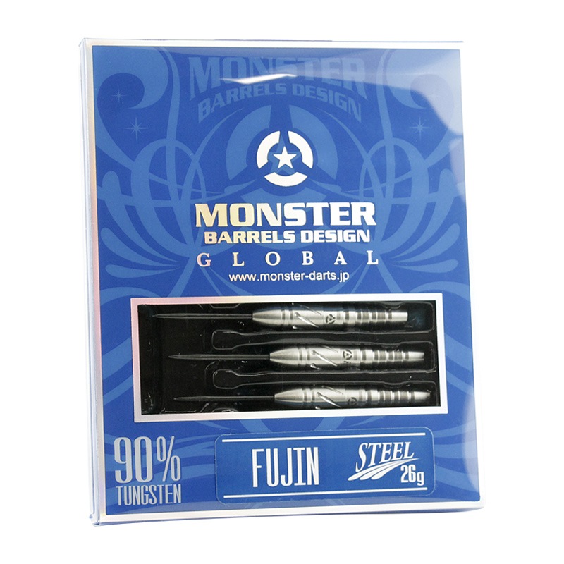 MONSTER DARTS【モンスターダーツ】 グローバルモデル 風神 (GLOBAL MODEL FUJIN STEEL Tungsten90%) | ダーツ ハードダーツ 24.4g ...