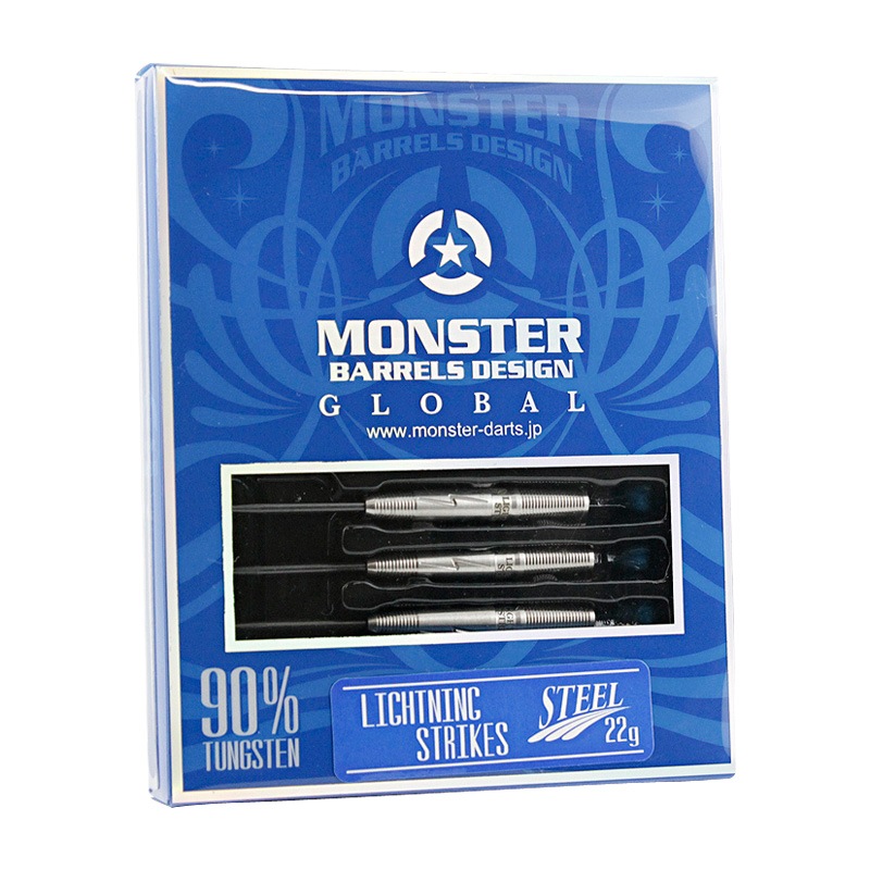 MONSTER DARTS【モンスターダーツ】 グローバルモデル ライトニングストライクス (GLOBAL MODEL LIGHTNINGSTRIKES STEEL Tungsten90 ...