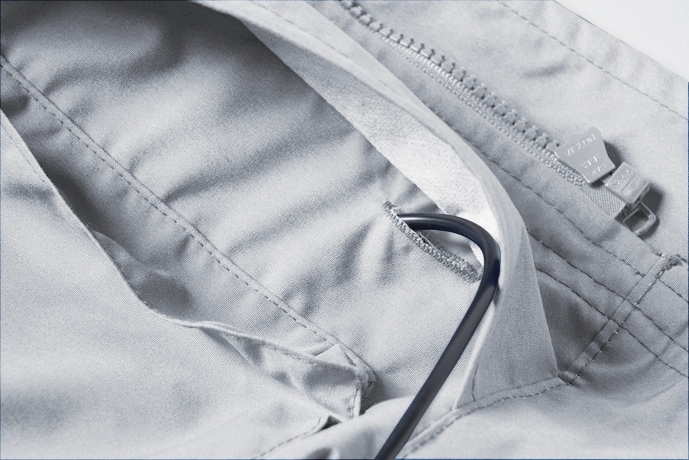 空調服 制電長袖ブルゾン(フルハーネス対応)（ウェア、休止フック2個付