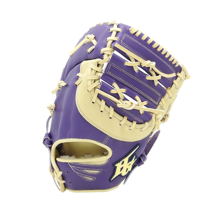 硬/軟式2025 MKG-303F ファーストミット 一塁手用 パープル×ベージュ 真極 右/左投げ | すべての商品 | ハイゴールド公式 ...