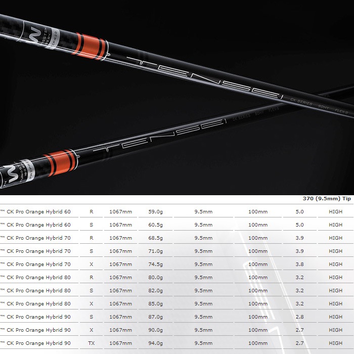 【在庫限り】ピンG430/G425/G410HB用対応スリーブ付シャフト 三菱ケミカル テンセイ CKプロ オレンジ ハイブリッド 日本仕様 TENSEI CK PRO ORANGE ...