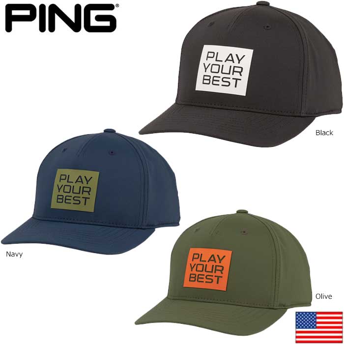 PING 35554 Stacked PYB Golf Cap US ピン ゴルフ キャップ | ゴルフウエア,キャップ・バイザー,ピン ...