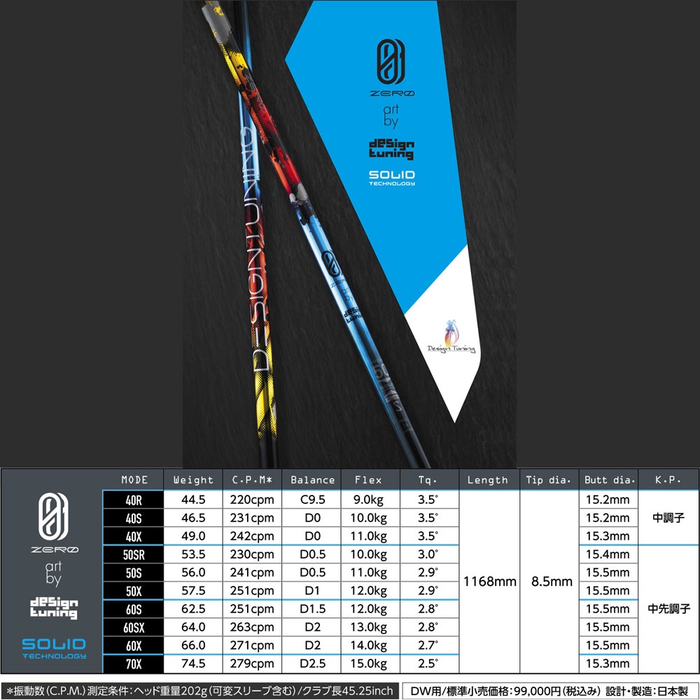 キャロウェイ用スリーブ付シャフト DesignTuning デザインチューニング ZERO SOLID ゼロソリッド | スリーブ付シャフト,キャロウェイ用スリーブ付シャフト,デザイン ...