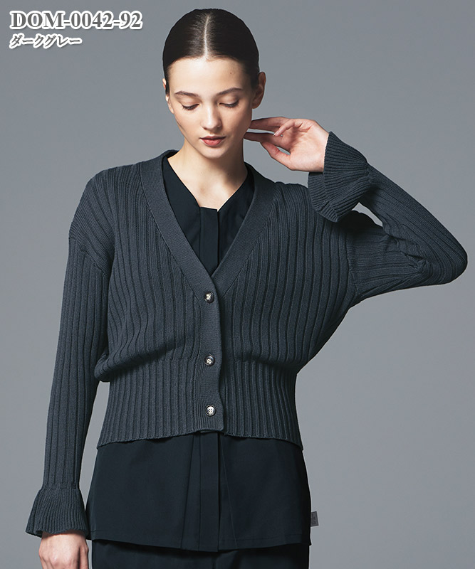 レディスカーディガン[チトセ製品] DOM-0042｜THS-白衣通販・販売