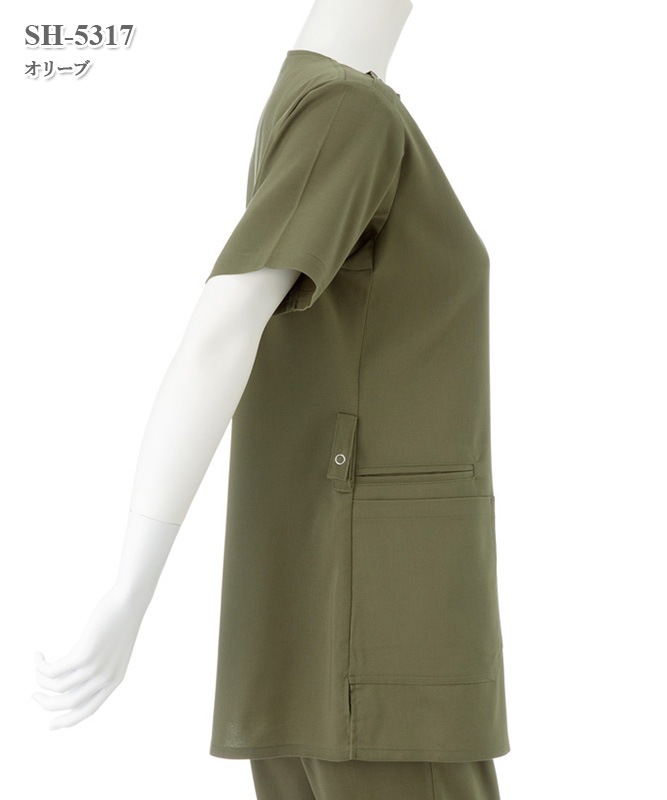 男女兼用スクラブ半袖[ナガイレーベン製品] SH-5317｜THS-白衣通販・販売