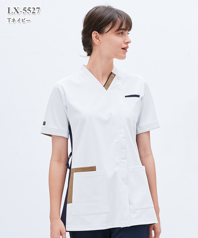 男女兼用スクラブ半袖[ナガイレーベン製品] LX-5527｜THS-白衣通販・販売