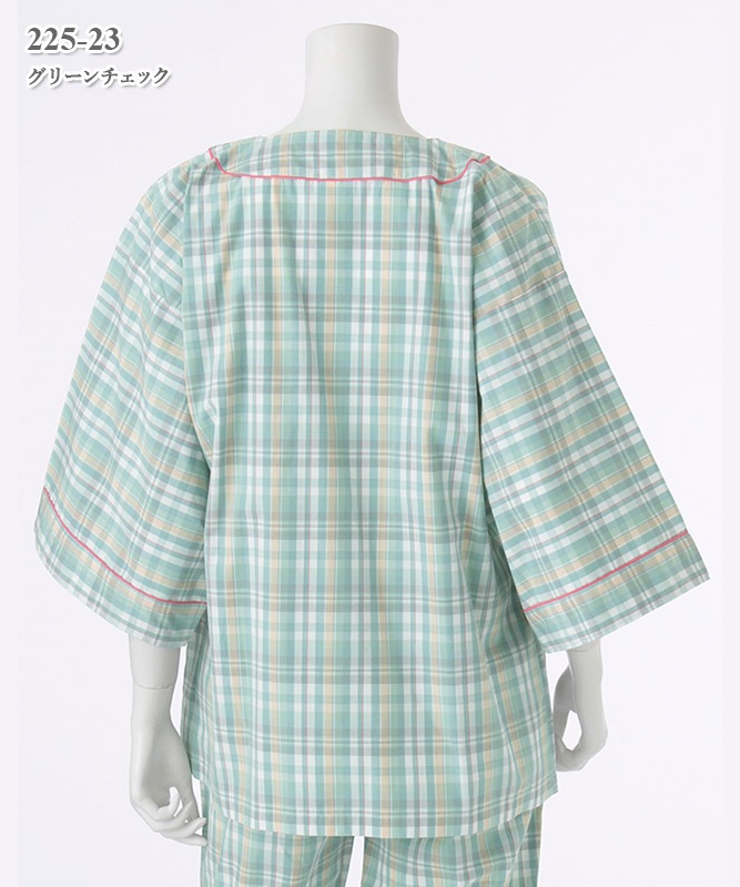 患者衣甚平型上衣[KAZEN製品] 225-23｜THS-白衣通販・販売