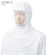 【THS-白衣通販】 フード帽子(ケープ付・フルフェイス)(1枚入)[KAZEN製品] KZN483