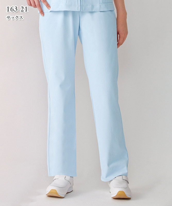 【THS-白衣通販】 ソフトトリコットレディススラックス[KAZEN製品] 163