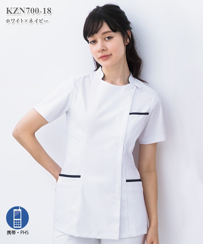 レディスジャケット半袖[KAZEN製品] KZN700｜THS-白衣通販・販売