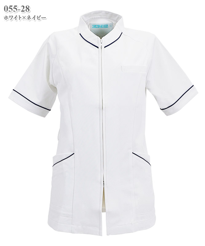 男女兼用スクラブ半袖[KAZEN製品] 055｜THS-白衣通販・販売
