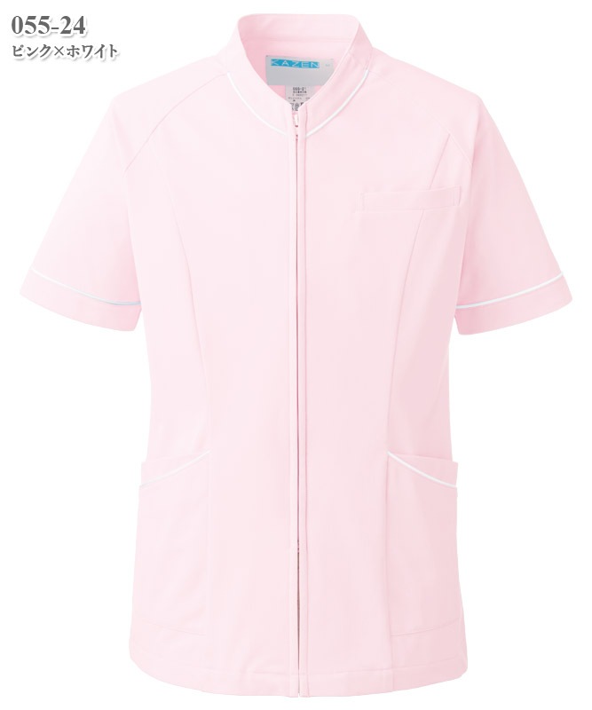 男女兼用スクラブ半袖[KAZEN製品] 055｜THS-白衣通販・販売