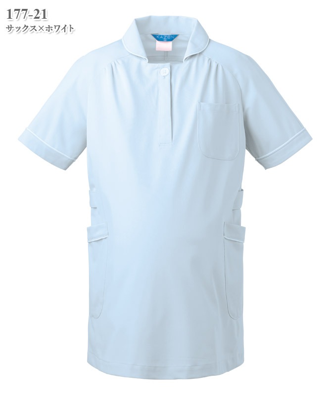 マタニティジャケット半袖[KAZEN製品] 177｜THS-白衣通販・販売