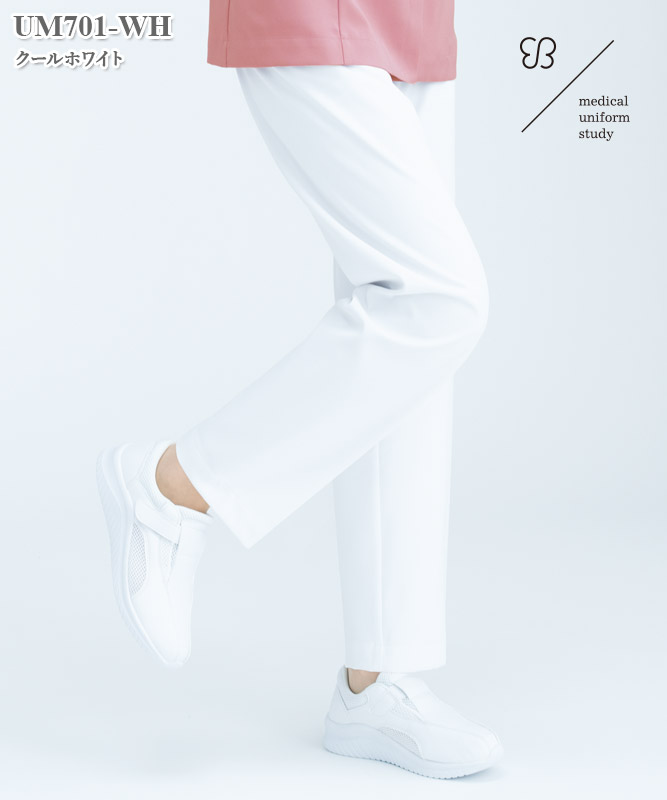 ukaメディカルユニフォームスタディ レディスパンツ(ノータック・総ゴム)[住商モンブラン製品] UM701-IB～WH｜THS-白衣通販・販売