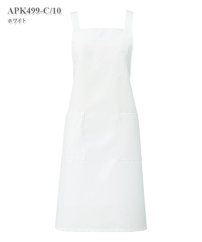胸当てエプロン[KAZEN製品] APK499｜THS-白衣通販・販売