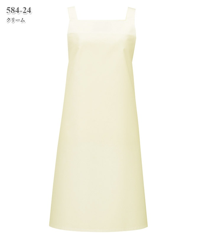 胸当てエプロン[KAZEN製品] 584-2｜THS-白衣通販・販売