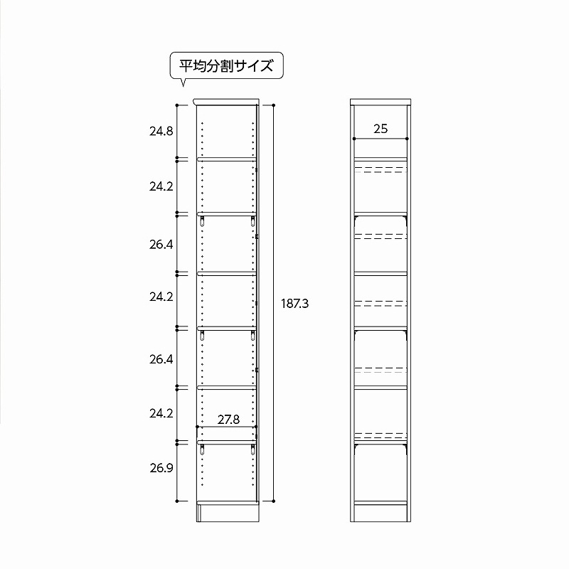【お客様組立商品】オープンラック エースラック/カラーラック AR2030/NC2030の通販｜東京インテリア公式通販