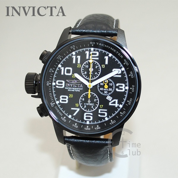 インビクタ 腕時計 INVICTA 時計 3332 Force フォース ブラック レザー/ブラック メンズ インヴィクタ 【送料無料 ...