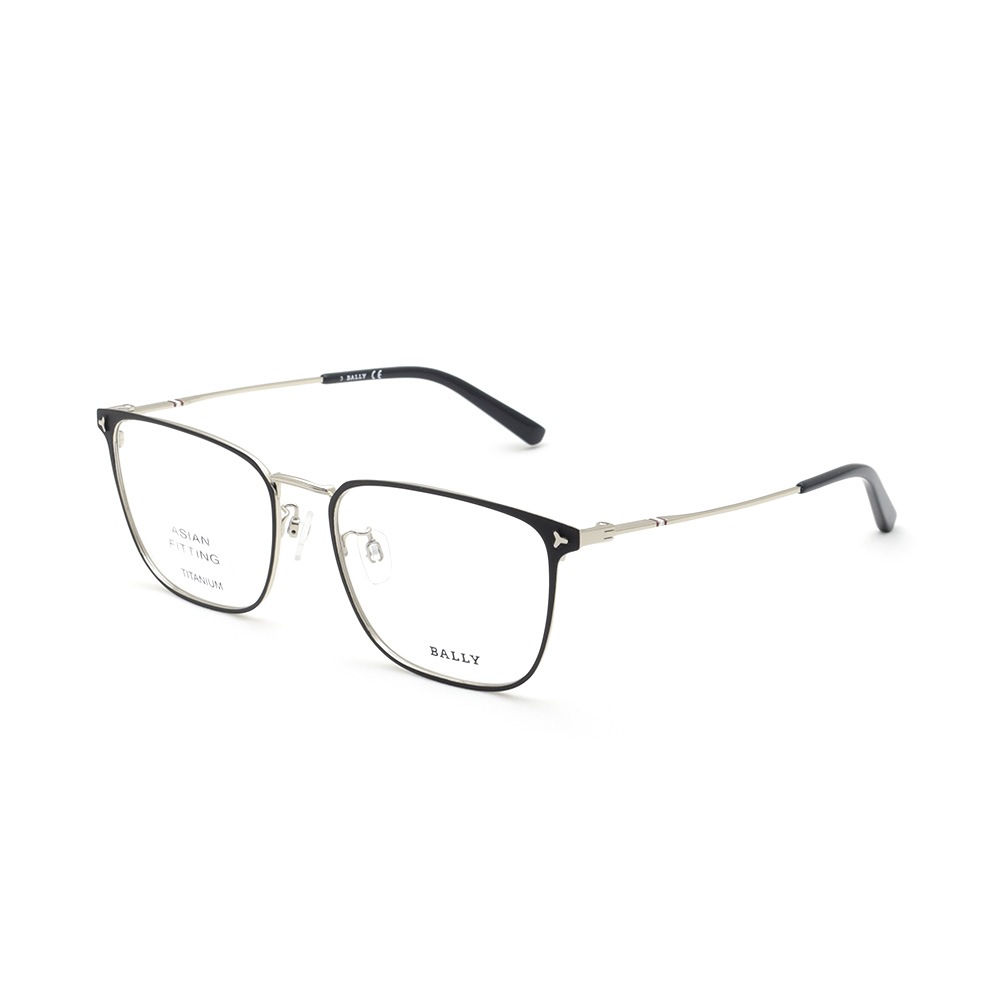 BALLY バリー メガネ 眼鏡 フレーム のみ BY5058-D/V-005 ブラック/シルバー ノーズパッド メンズ【送料無料（※北海道 ...