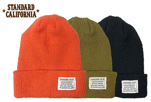 STANDARD CALIFORNIA スタンダードカリフォルニア SD COTTON WATCH CAP コットン ワッチ キャップ 3色 ...