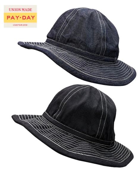 PAYDAY ペイデイ VINTAGE HAT ビンテージ ハット 帽子 2色(INDIGO/BLACK) FREEサイズ 日本製 ...