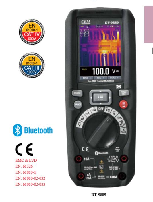 CEM 赤外線サーマルイメージャー付き真の実効値工業用マルチメーター DT-9889 | 電気計・ネット設備測定器,真の実効値・マルチメーター | タイムテクノロジー公式ショップ