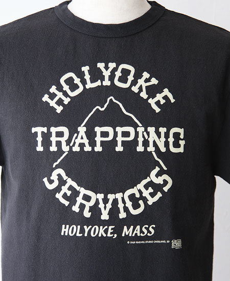 COLIMBO コリンボ PRINTED T-SHIRTS " Holyoke " (BLACK)