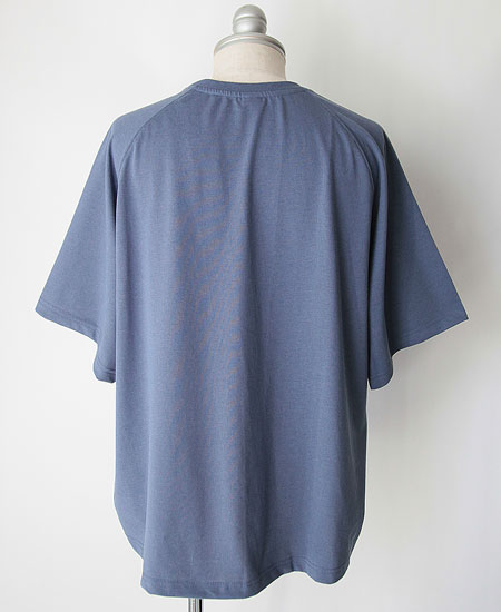 NANGA ナンガ ECO HYBRID RAGLAN SLEEVE OVERSIZED TEE (NAVY)