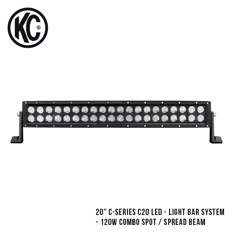 【期間限定セール】 KC HiLiTES 20C-Series C20 LED - Light Bar System - 120W Combo ...