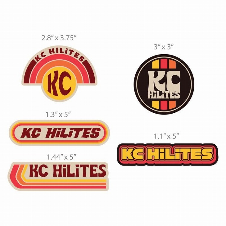 KC HiLiTES KCデカール Reimagined Retro KC Logos Sticker Pack レトロ ロゴステッカーセット 5枚