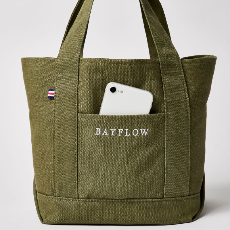 BAYFLOW 収納5ポケット LOGO TOTE BAG BOOK KHAKI | 商品カテゴリ一覧,宝島社公式商品 | | 宝島チャンネル