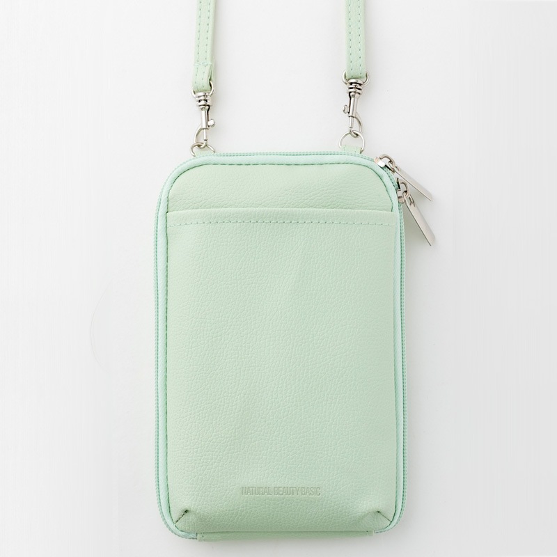 NATURAL BEAUTY BASIC ガバッと開くスマホポーチ BOOK MINT | 商品カテゴリ一覧,宝島社公式商品 | | 宝島チャンネル
