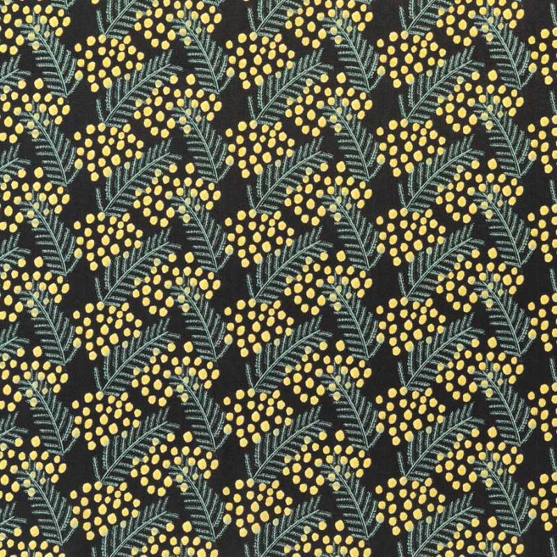 kippis シーチングカットクロス Mimosa/ミモザ ブラック | 商品カテゴリ一覧,宝島社公式商品 | | 宝島チャンネル