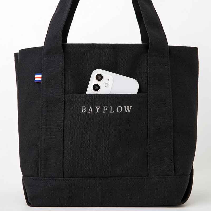 BAYFLOW 収納5ポケット LOGO TOTE BAG BOOK BLACK/GRAY | 商品カテゴリ一覧,宝島社公式商品 | | 宝島チャンネル