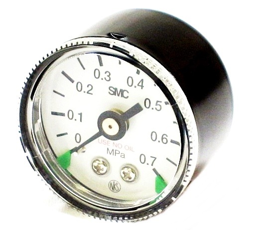 SMC G46-7-02-SRA A pressure gauge / with the limit indicator for clean ...