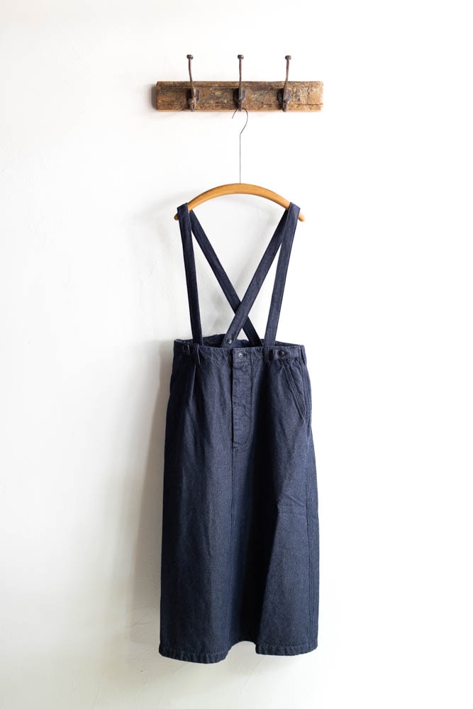 ARMEN アーメン | WOOL/COTTON TWILL ADJUSTER TACK SKIRT WITH SUSPENDERS Col ...