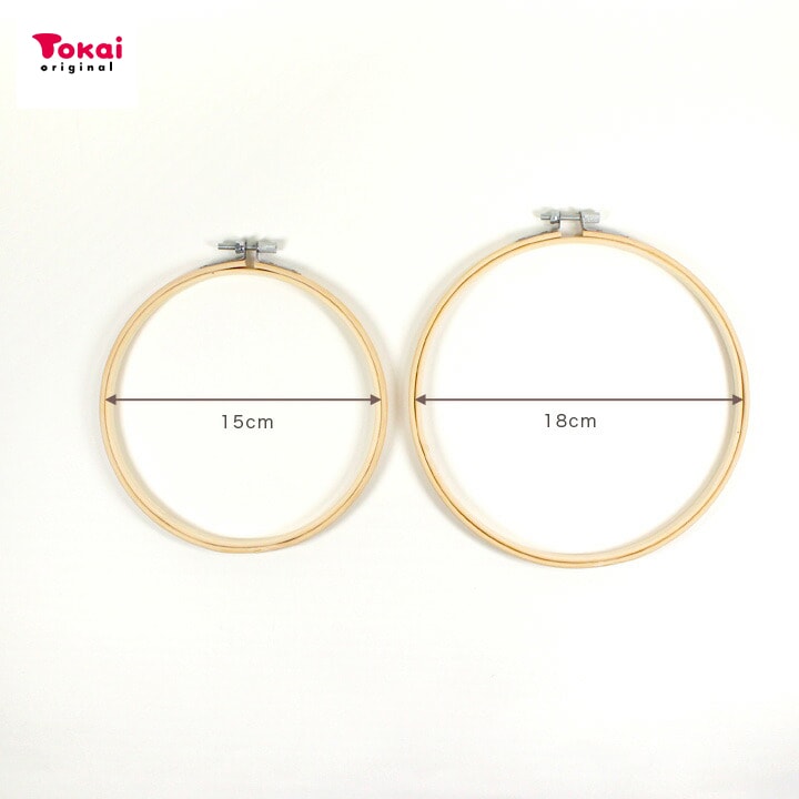 竹製刺繍枠 クラフトフレーム 15cm・18cm | 刺しゅう枠 | クラフトハートトーカイドットコム卸売りサイト