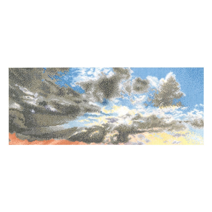 輸入刺しゅうキット Thea GOUVERNEUR(テア・グーヴェルヌール) Sky Study 409 Heaven White Aida クロスステッチキット | 風景 | 手芸用品の ...