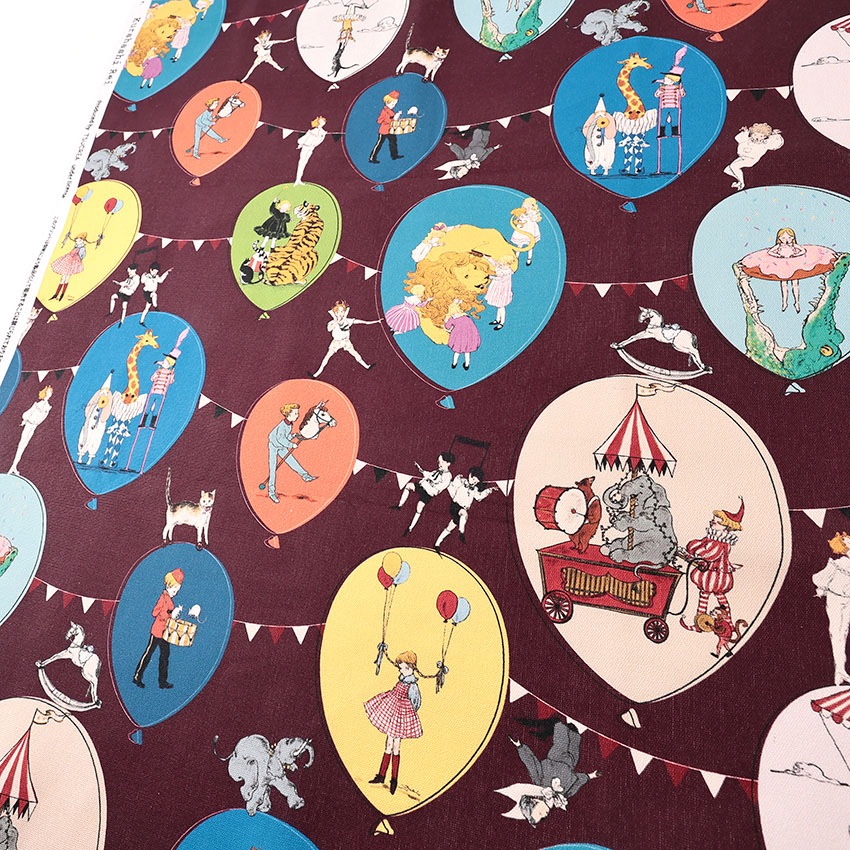 KurahashiRei くらはしれい 真夜中のサーカス オックス 50cm カットクロス | オックス | 手芸用品の卸売りサイト「クラフトハートトーカイドットコム」