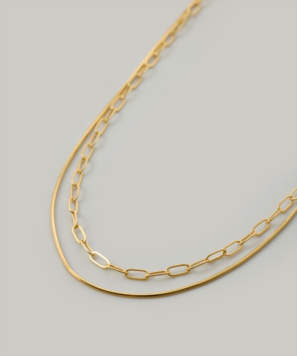 〈K18GP〉2連スネークチェーンネックレス - 12Twelve Agenda(トゥエルブアジェンダ)公式通販サイト