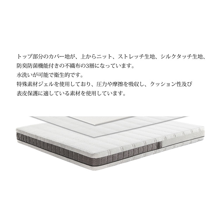 マットレス シングル W970×D1970×H230mm 抗菌 防臭 ウレタンフォーム 撥水加工 サンキコーポレーション PARTON パー ...