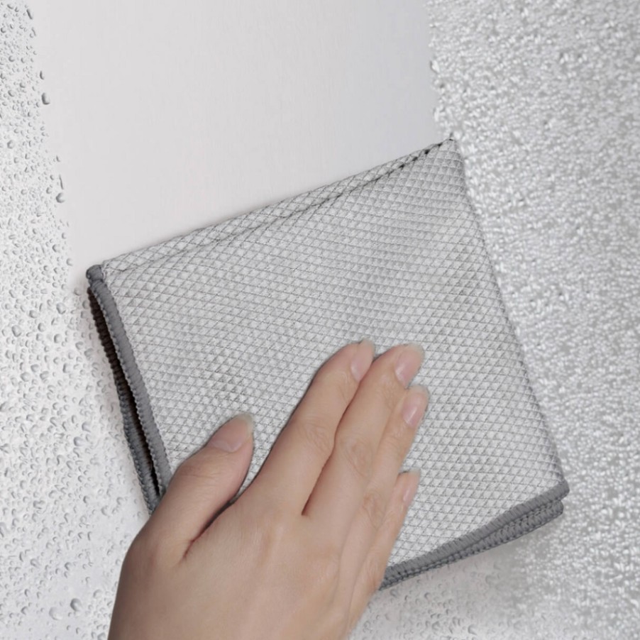 MARNA・ガラス・鏡ピカッとクロス2P・GY｜布団丸洗い・洗濯雑貨の全国宅配 とみおかクリーニング