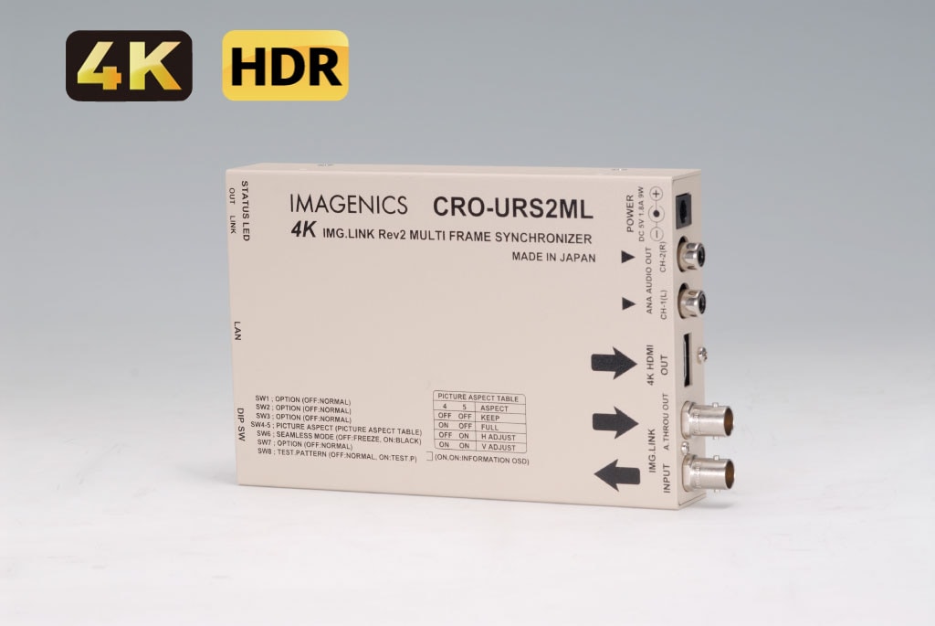 IMAGENICS CRO-URS2ML 4K映像対応HDMI信号同軸延長器・マルチ画面対応受信器(FS機能付き) | TOMOCA ONLINE SHOP