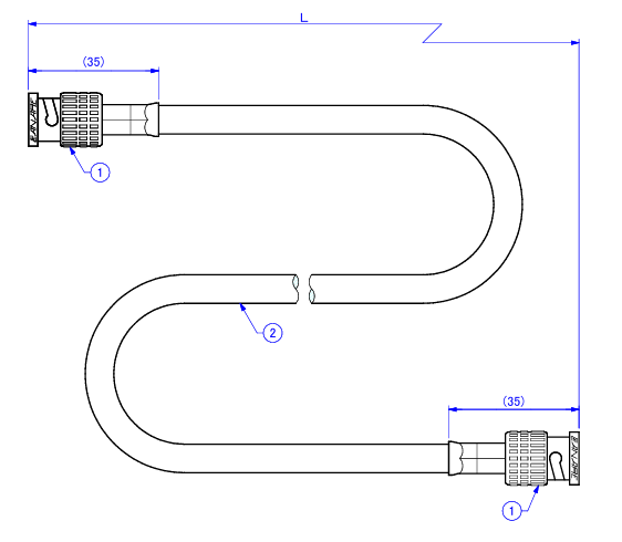 CANARE L-5DFB BNCP-BNCP 100M 50オーム 加工済みケーブル | TOMOCA ONLINE SHOP