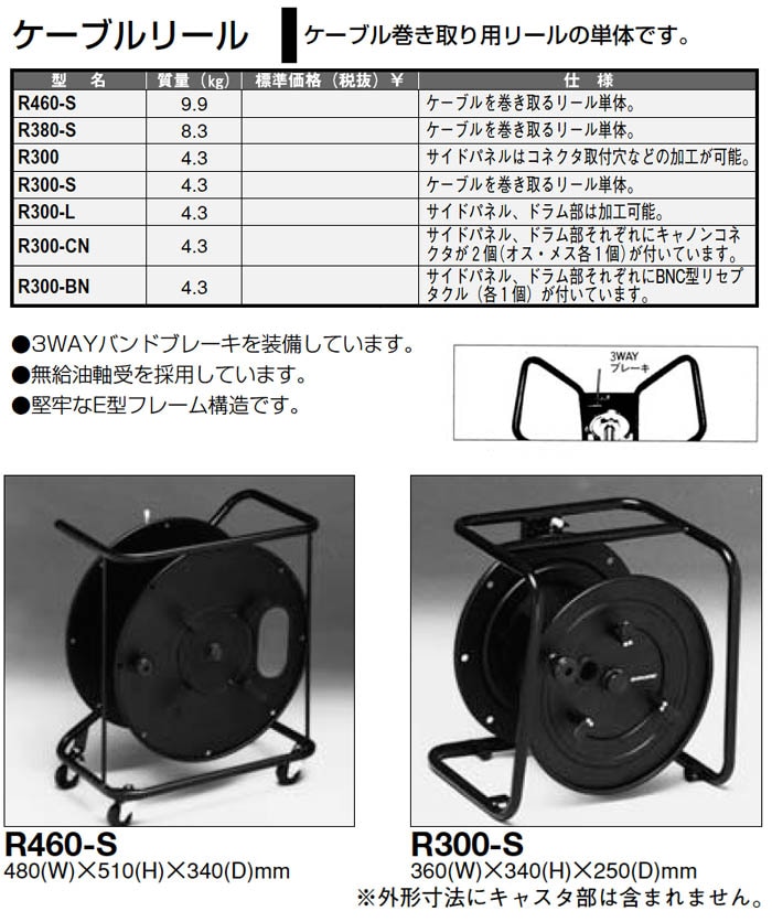 CANARE R300-S ケーブルリール（リール単体） | TOMOCA ONLINE SHOP