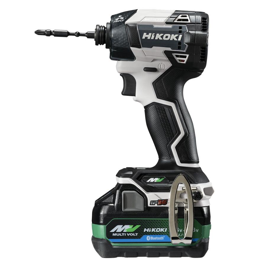 【限定色】 HiKOKI [ ハイコーキ ] 36V インパクトドライバ WH36DD(2XHSZ)(FW) フロスティホワイト【 Bluetooth電池2個・2ポート充電器・ケース付セット ...