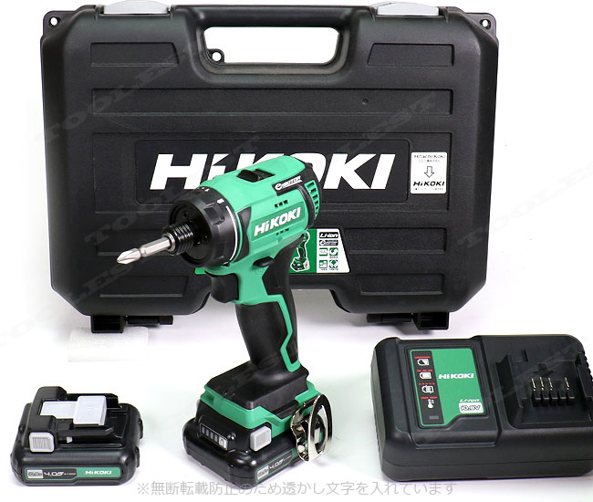 HIKOKI（日立工機）10.8V ドライバドリル DB12DD(2LS) 4.0Ah Li-ion充電池(BSL1240M)2個 充電器(UC12SL) ケース | 締付・穴あけ・はつり工具 ...