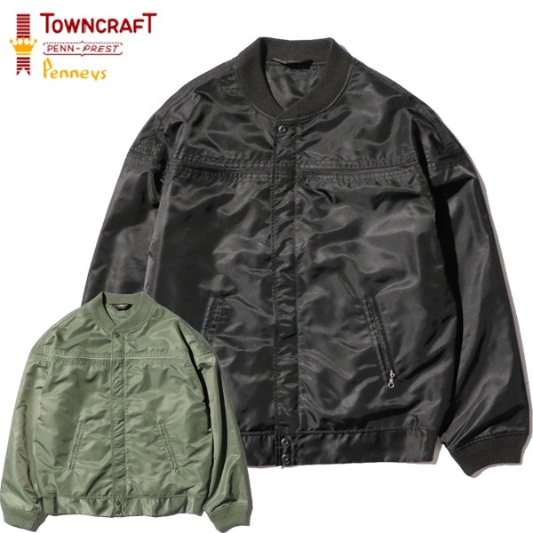 【TOWNCRAFT（タウンクラフト）】60S DERBY STYLED JACKET MA-1 FABRIC ダービージャケット ...