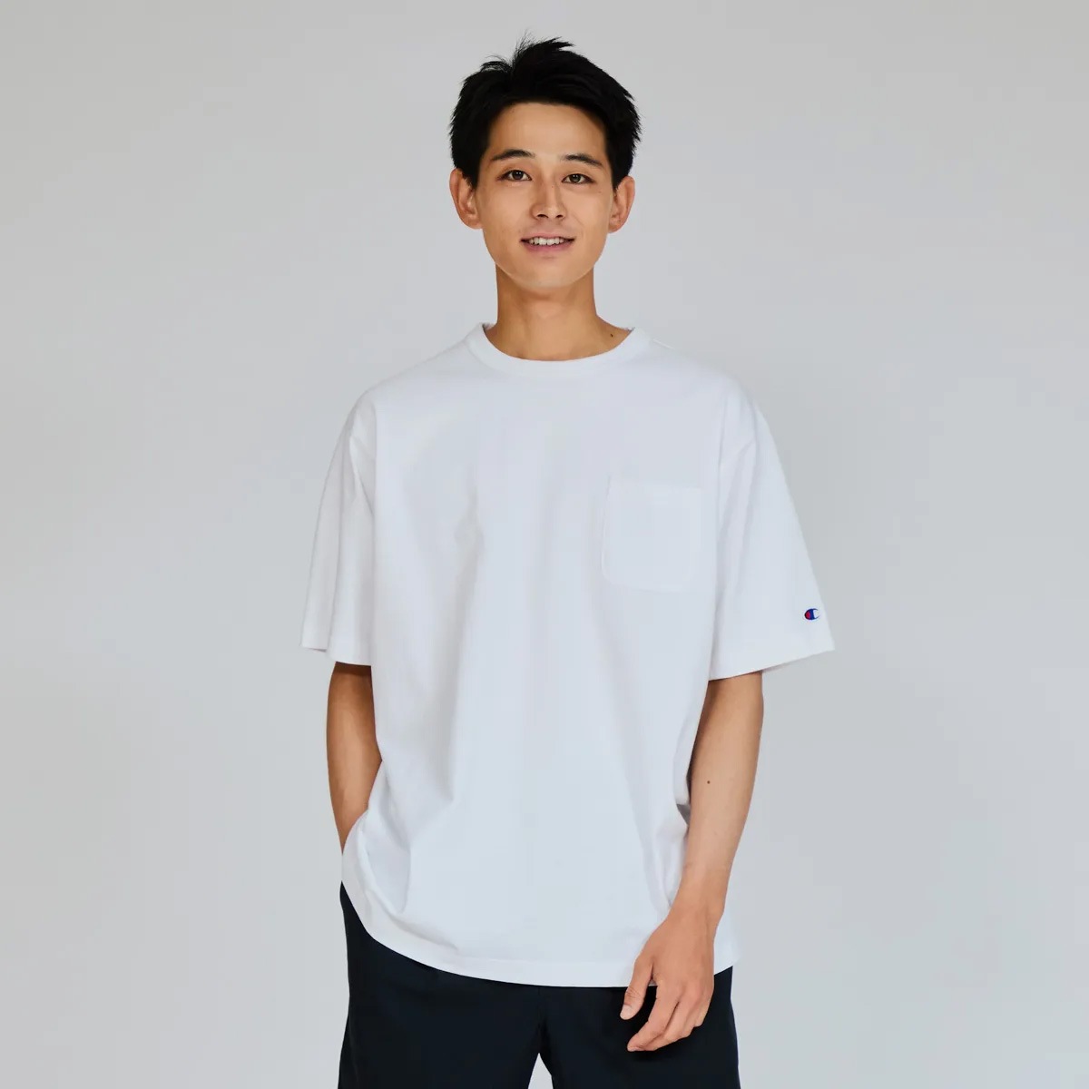 【Champion（チャンピオン）】HEAVY WEIGHT T1011 (ティーテンイレブン) ヘビーウエイト ショートスリーブ ポケットTシャツ 25SS MADE IN USA アメリカ ...