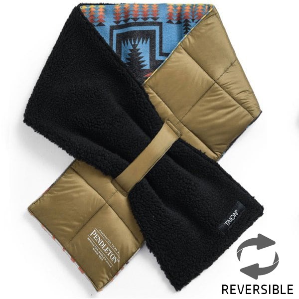 【PENDLETON x TAION（ ペンドルトン × タイオン）】REVERSIBLE DOWN MUFFLER リバーシブル ダウンマフラー | BRAND,BRAND [O-R ...